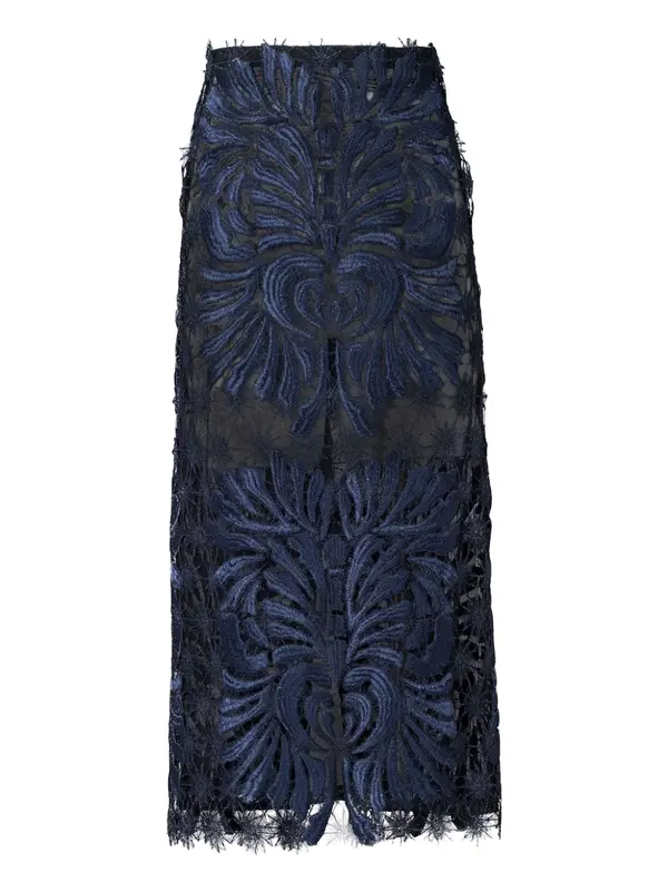 Silvia Tcherassi Kin Midi Skirt - Blue