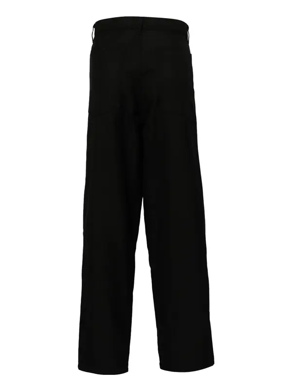 Comme Des Garçons Stitched Knee Pants - Black