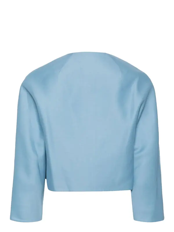 Dice Kayek Cropped Jacket - Blue