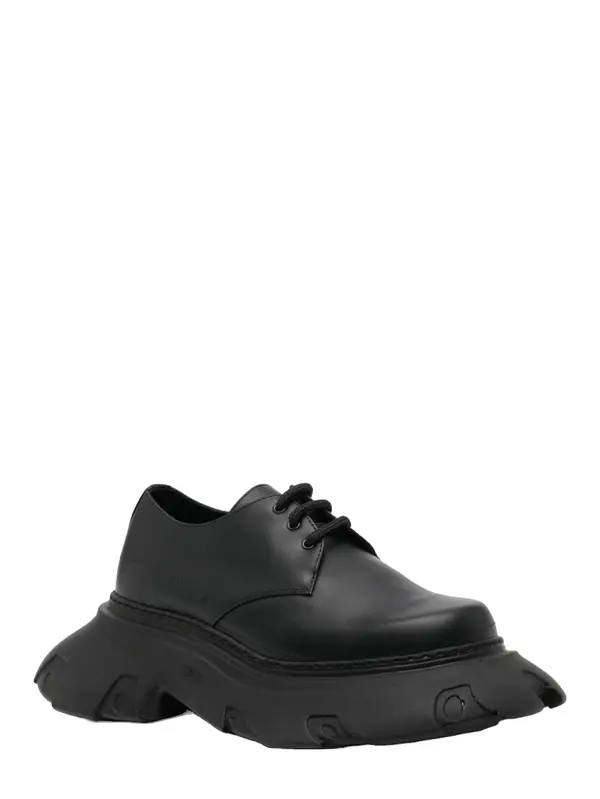 Comme Des Garçons X Phileo Leather Derby Shoes - Black