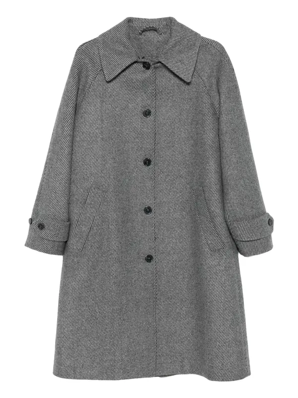 Officine Générale Aretha Mid-length Coat - Grey