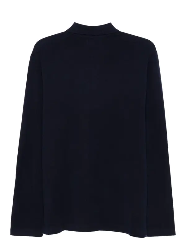 Ralph Lauren Pony-embroidered Wool Cardigan - Blue