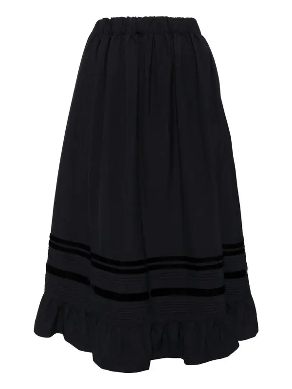 Comme Des Garçons A-line Midi Skirt - Blue