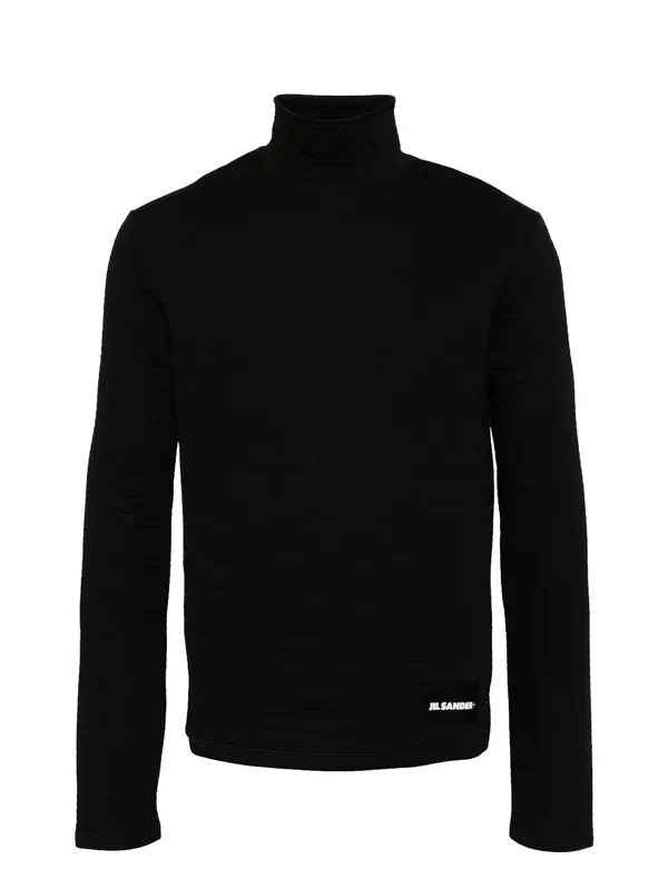 JIL SANDER Padded Sweatshirt - Black