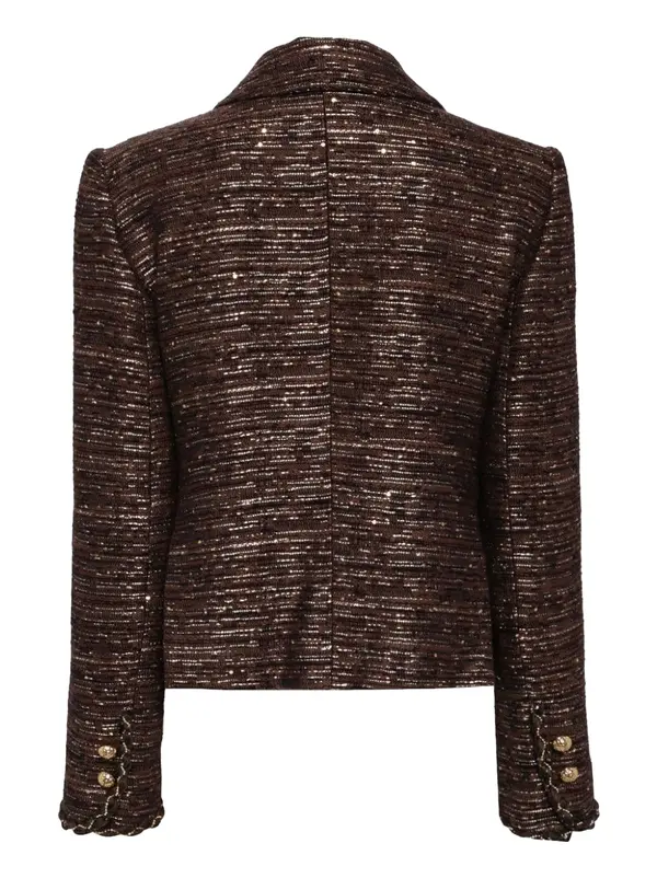 Dice Kayek Tweeded Blazer - Brown