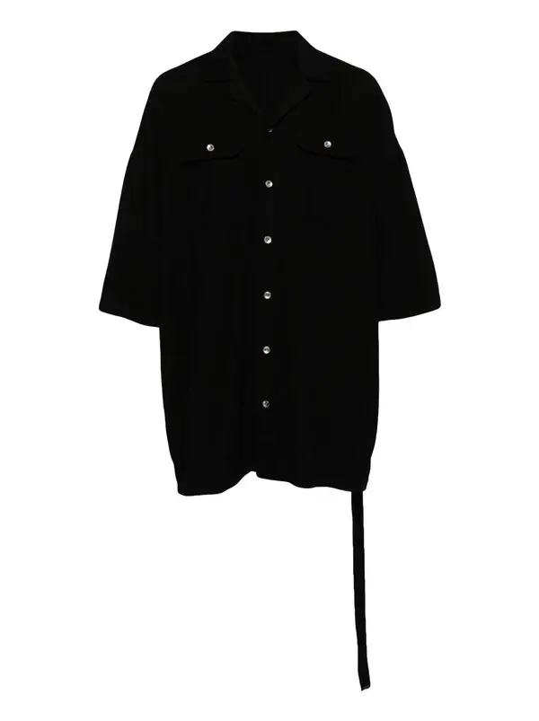 Rick Owens Camp-collar Shirt - Black