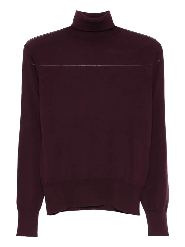 FORTE_FORTE Virgin Wool Sweater - Purple