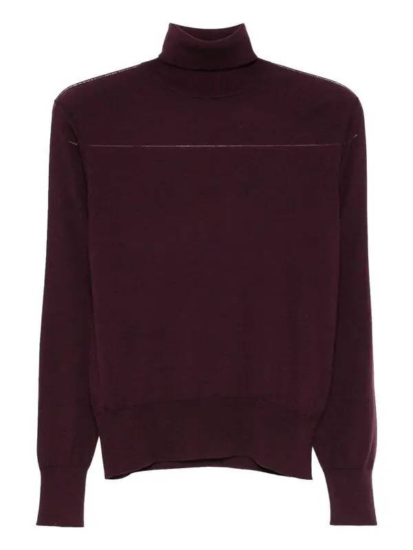 FORTE_FORTE Virgin Wool Sweater - Purple