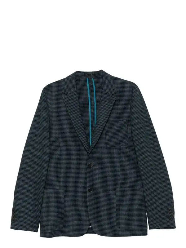 Paul Smith Checkered Blazer - Blue