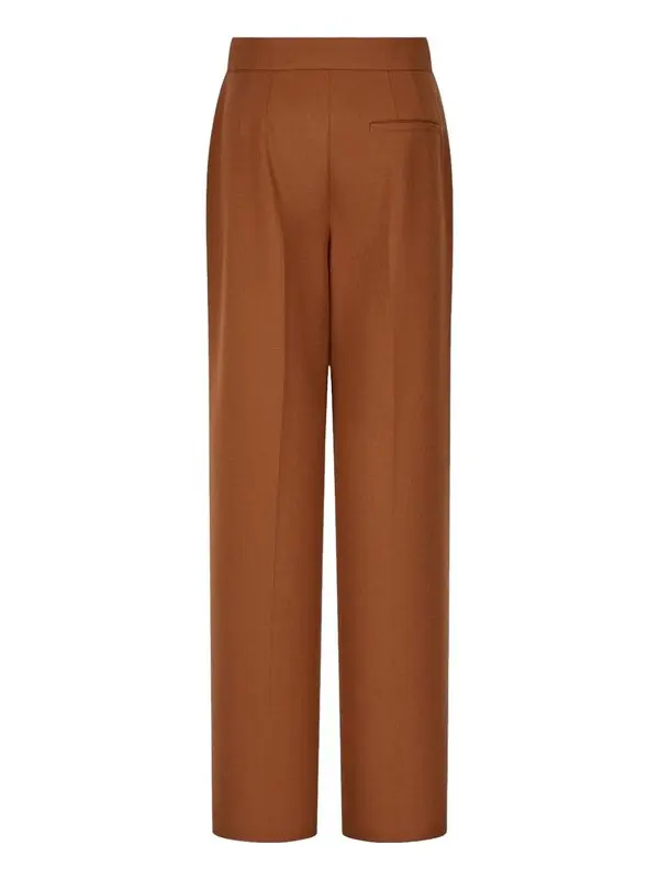 STUDIO TOMBOY Pintuck-detail Wide-leg Trousers - Orange