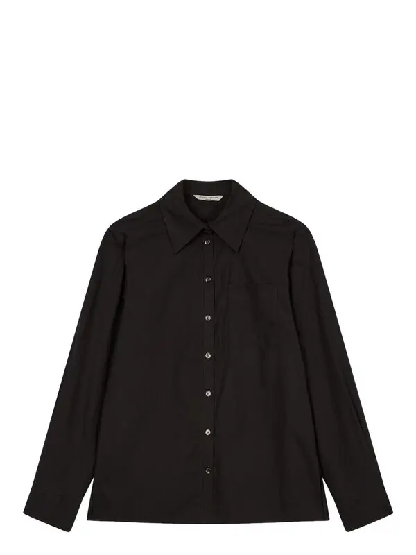 STUDIO TOMBOY Basic Cotton Shirt - Black
