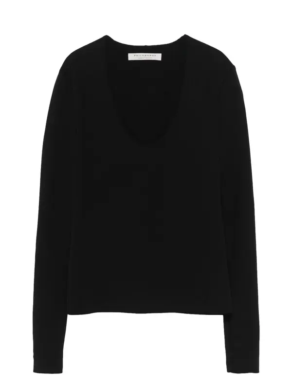 Philosophy Di Lorenzo Serafini Scuba-jersey Top - Black