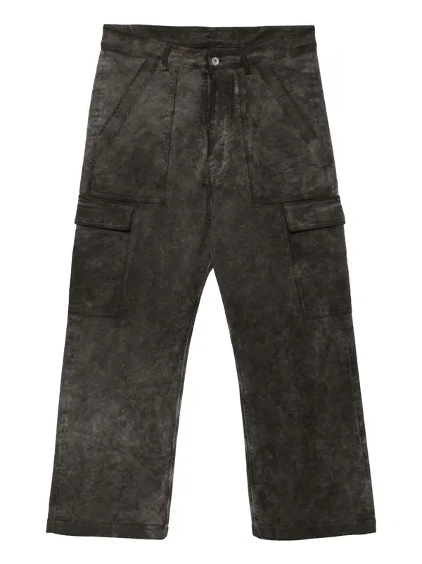 Rick Owens Distressed Cargo Trousers - Brown