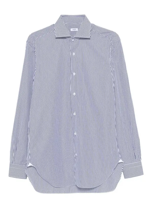 BARBA NAPOLI Striped Shirt - Blue