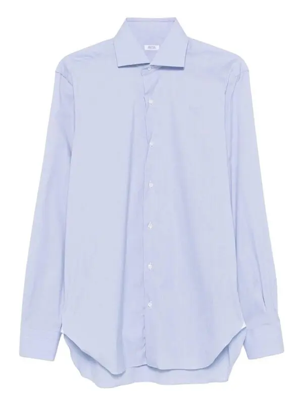 BARBA NAPOLI Poplin Shirt - Blue
