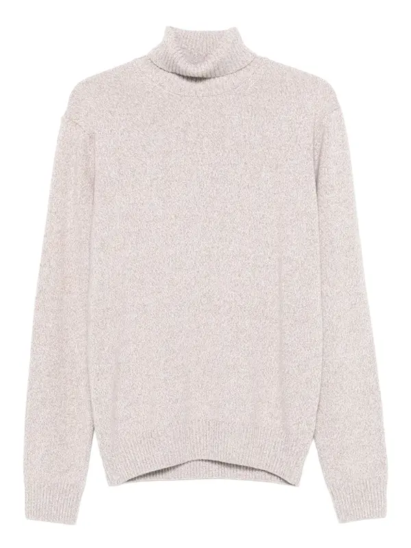 BARBA NAPOLI Roll-neck Jumper - Neutrals