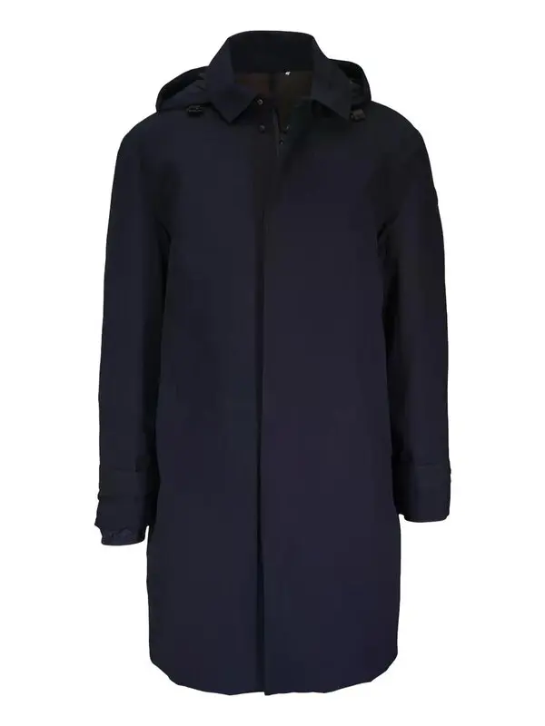 Moncler Larezila Long-sleeve Coat - Blue