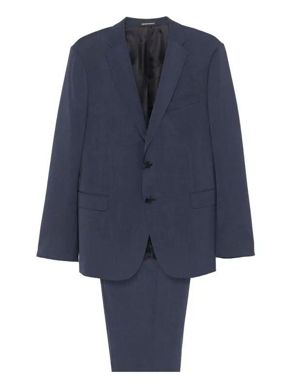 Emporio Armani Single-breasted Slim Suit - Blue