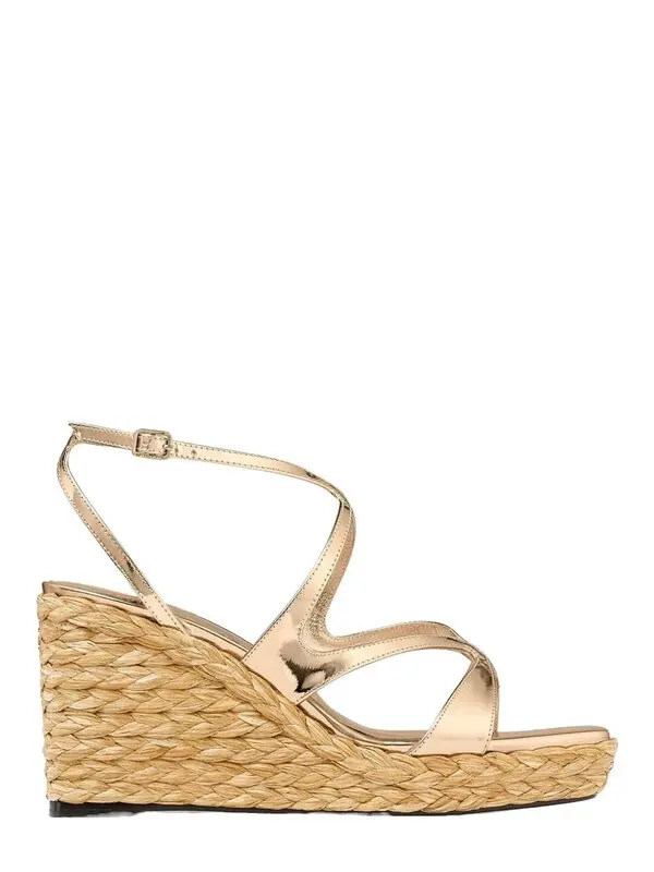 JIMMY CHOO 110 Ayla Sandals - Gold
