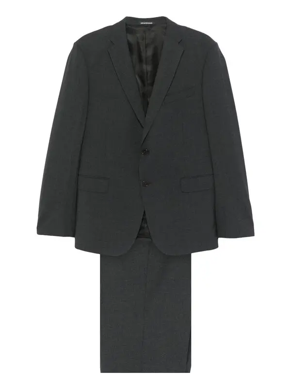 Emporio Armani Single-breasted Slim Suit - Grey