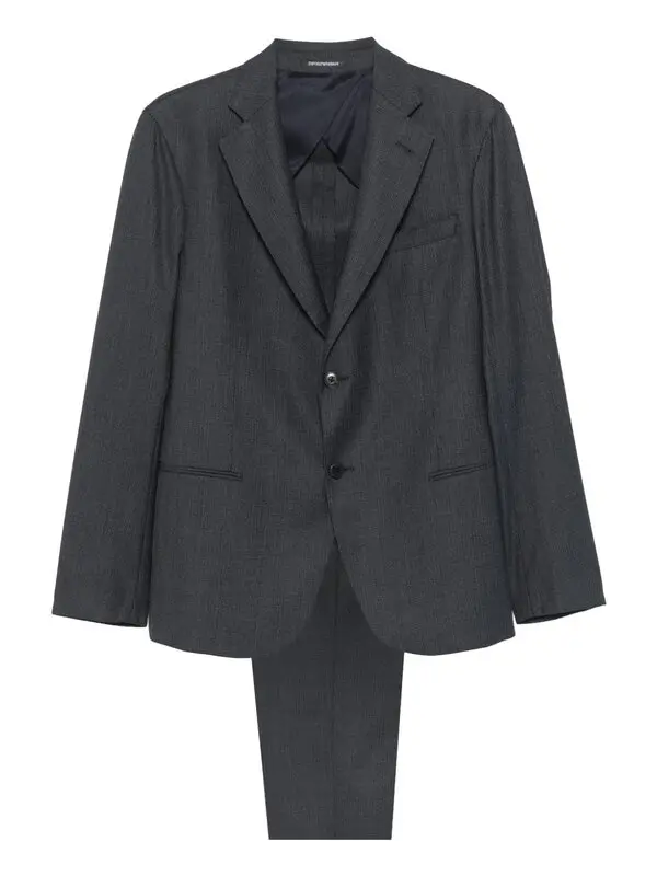 Emporio Armani Virgin Wool Suit - Blue