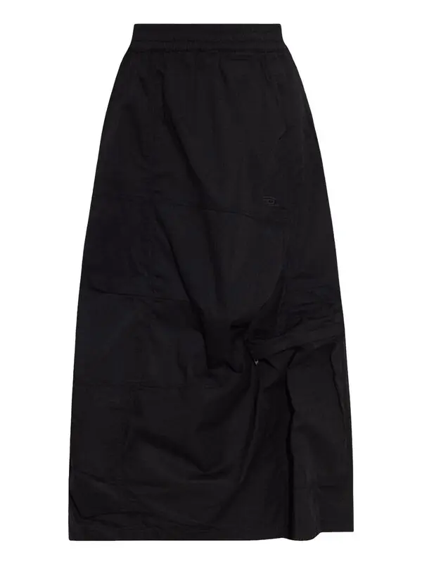 DIESEL Ruched-detailing Skirt - Black