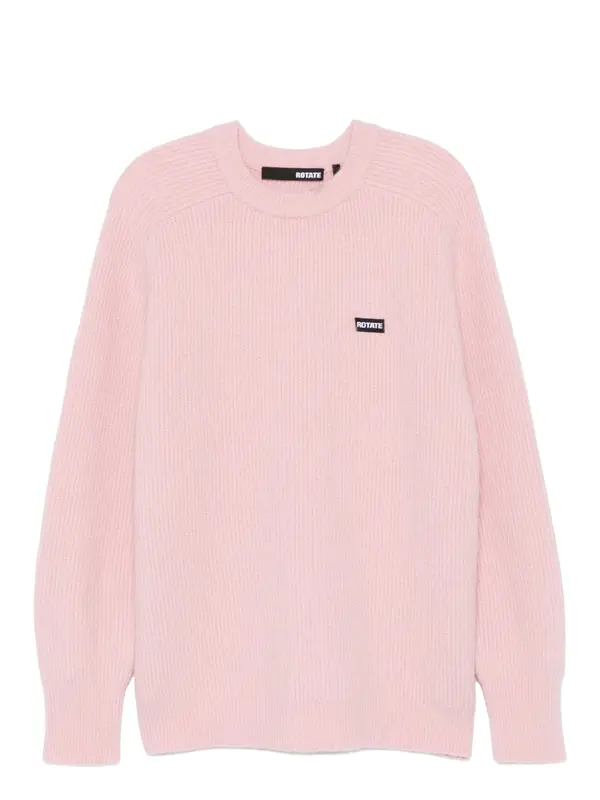ROTATE BY BIRGER CHRISTENSEN Ribbed-knit Sweater - Pink