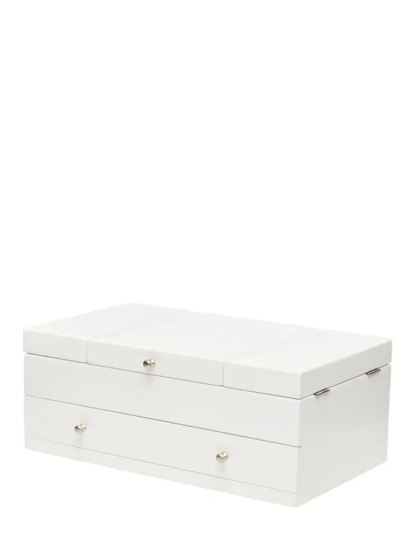 MELE & CO Everly Triple Lid Jewelry Box - White