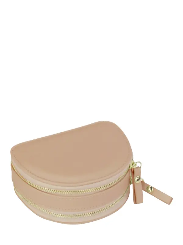 MELE & CO Mini Half Moon Jewelry Case - Buff