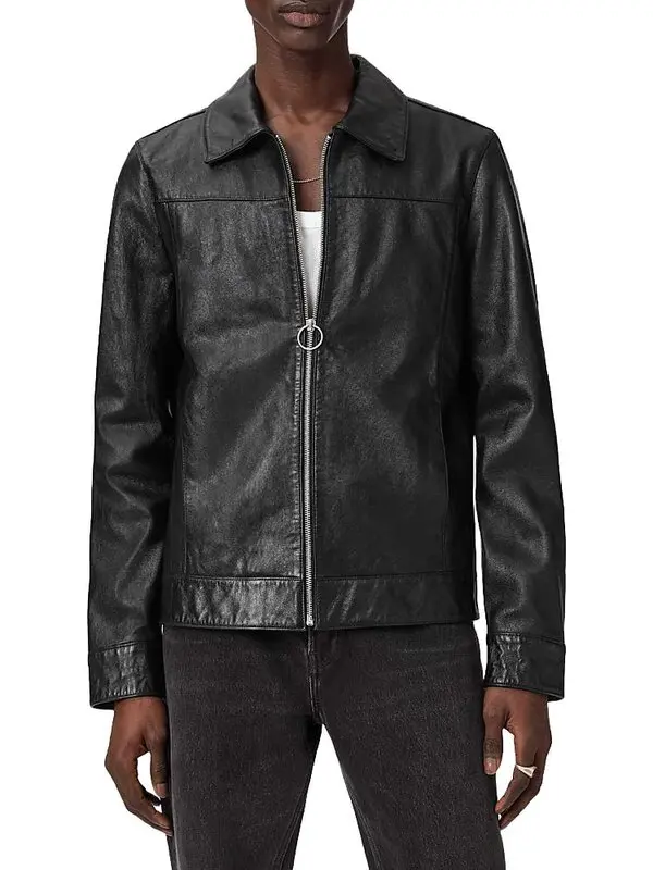 ALLSAINTS Alkan Leather Jacket - Black