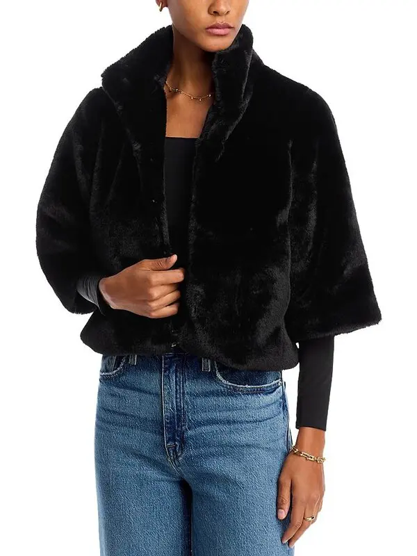 Echo Faux Fur Jacket - Black