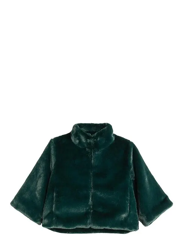 Echo Faux Fur Jacket - Bottle Green