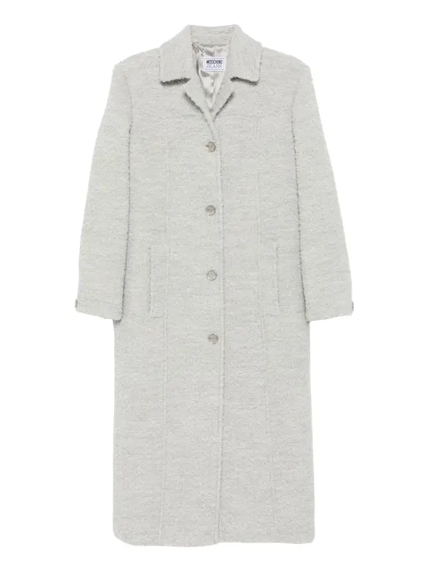 MOSCHINO JEANS Bouclé Coat - Grey