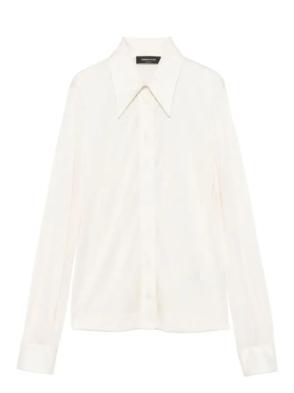 Fabiana Filippi Silk Jersey Shirt - Neutrals