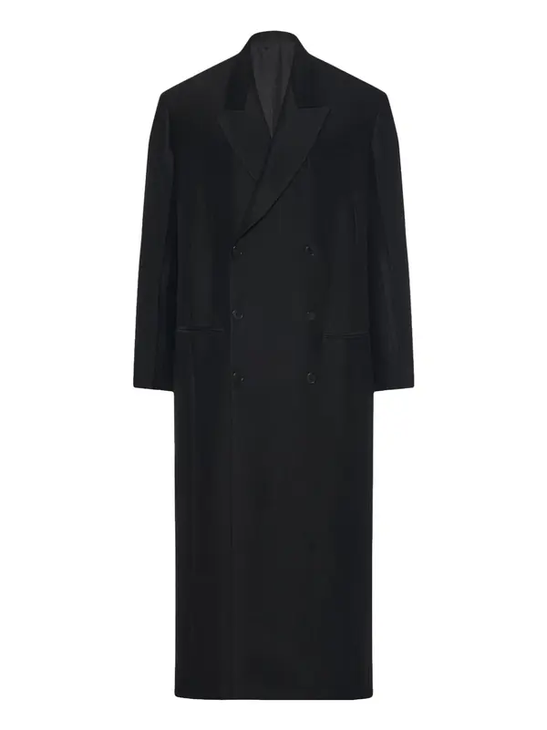 THE ROW Catena Wool-silk Coat - Black