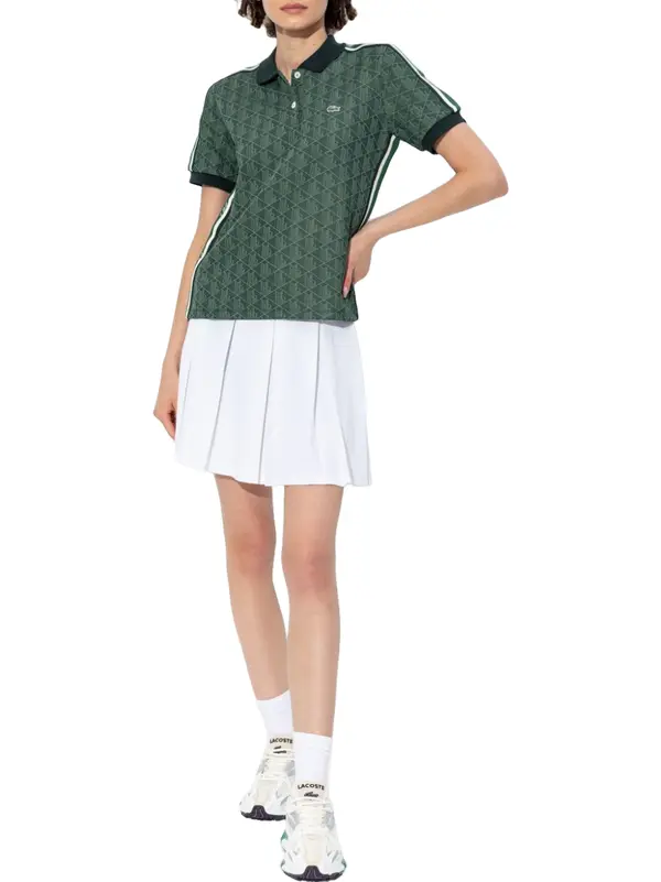 Lacoste Jacquard Monogram Polo Shirt - Green