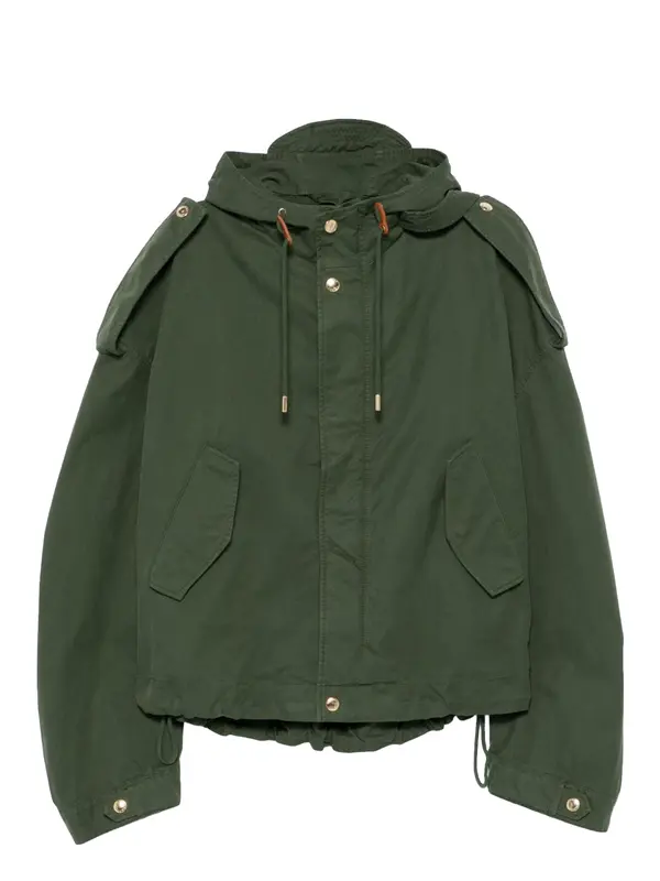Alexander McQueen Hooded Jacket - Green