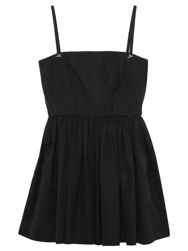 Alexander McQueen Gathered Mini Dress - Black