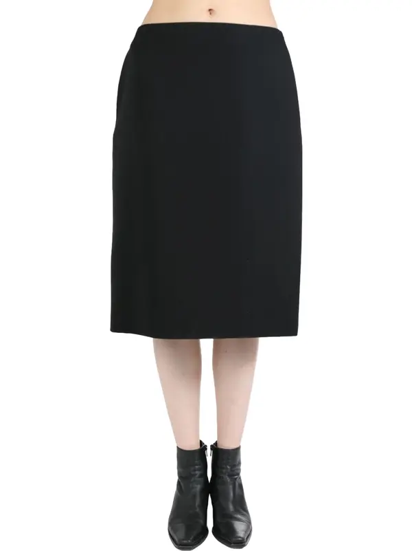 THE ROW Low-rise Midi Skirt - Black