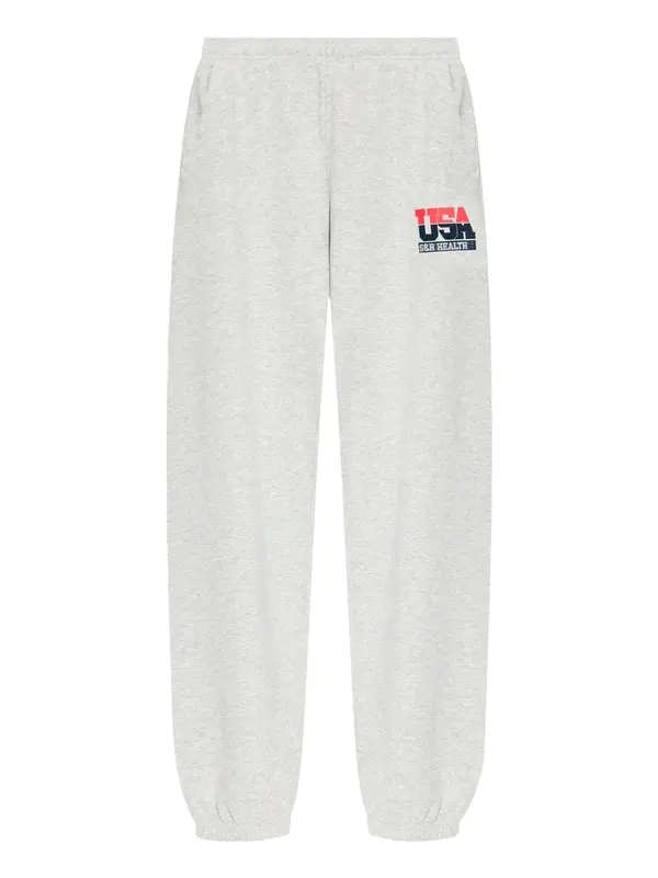 SPORTY & RICH Logo-print Trousers - Grey