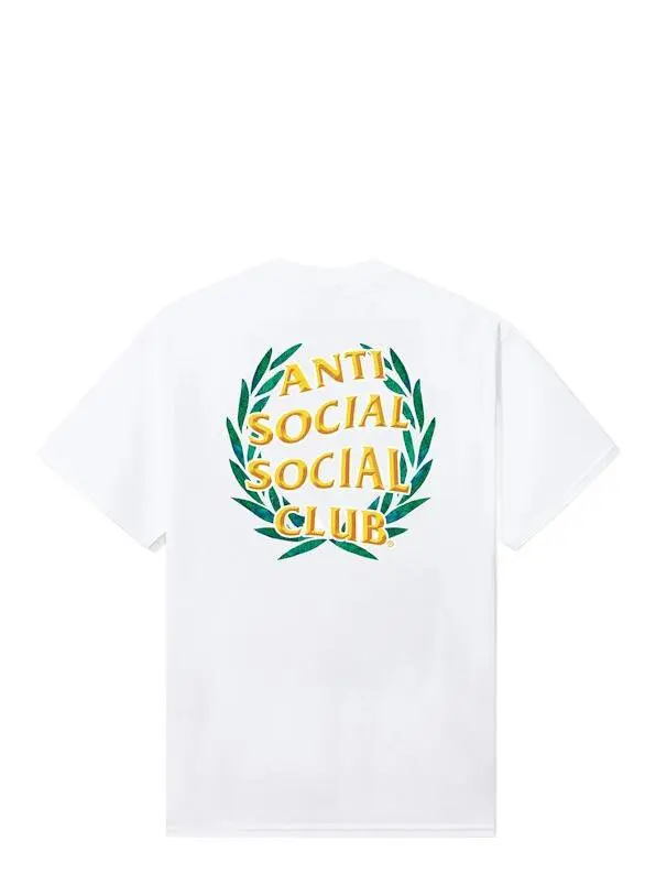 ANTI SOCIAL SOCIAL CLUB Laurel Logo Flip Tee Shirt - White