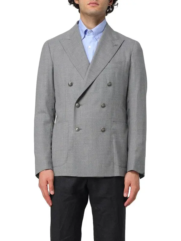 Tagliatore Double Breasted Blazer - Grey