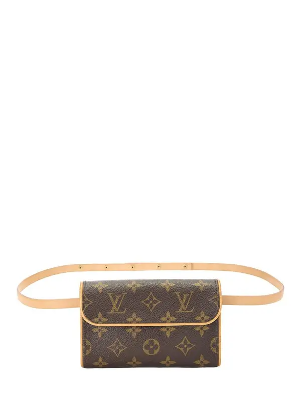 LOUIS VUITTON Monogram Canvas Pochette Florentine - Brown