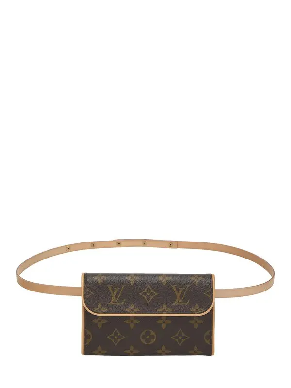 LOUIS VUITTON Monogram Canvas Pochette Florentine - Brown