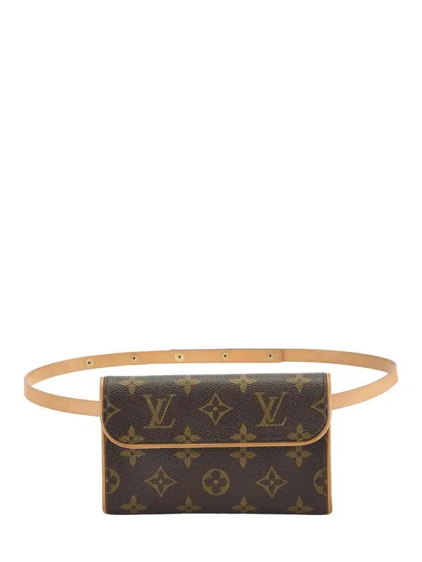 LOUIS VUITTON Monogram Canvas Pochette Florentine - Brown