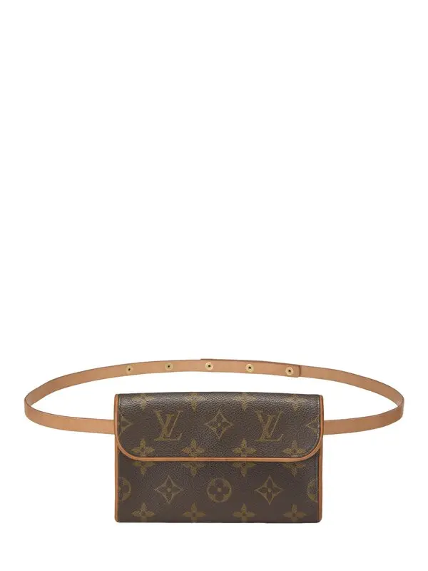 LOUIS VUITTON Monogram Canvas Pochette Florentine - Brown