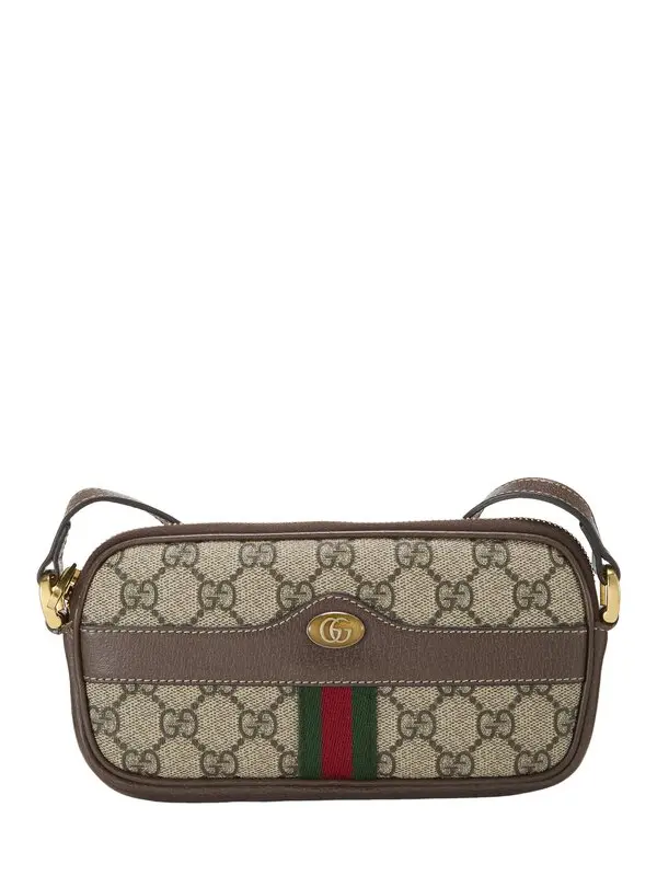 Gucci Ophidia Gg Supreme Canvas Crossbody - Brown