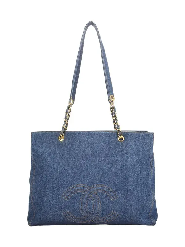 Chanel Denim 'cc' Tote - Blue