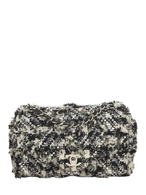 Chanel Crystal Embellished Half Flap Bag - Multi