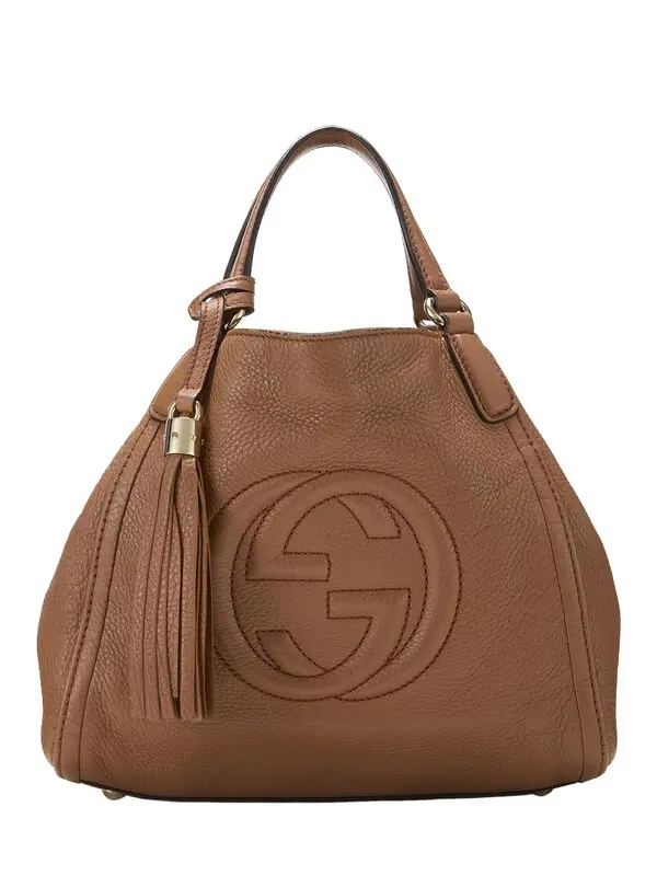 Gucci Leather Soho Convertible Shoulder Bag - Brown